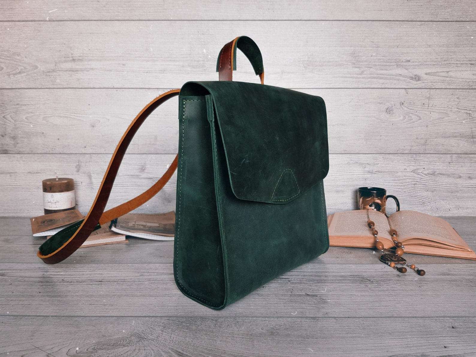Leather Backpack Women Convertible Backpack Mini Backpack - Etsy