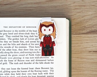 Scarlet Witch Bookmark | Etsy