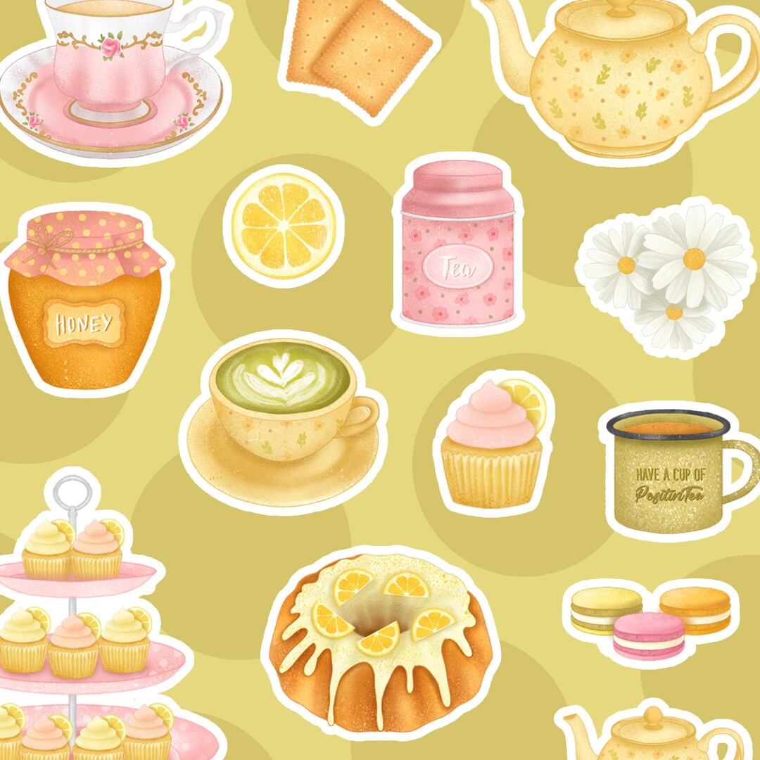 Tea Time Sticker Pack | Bullet Journal Stickers - Etsy