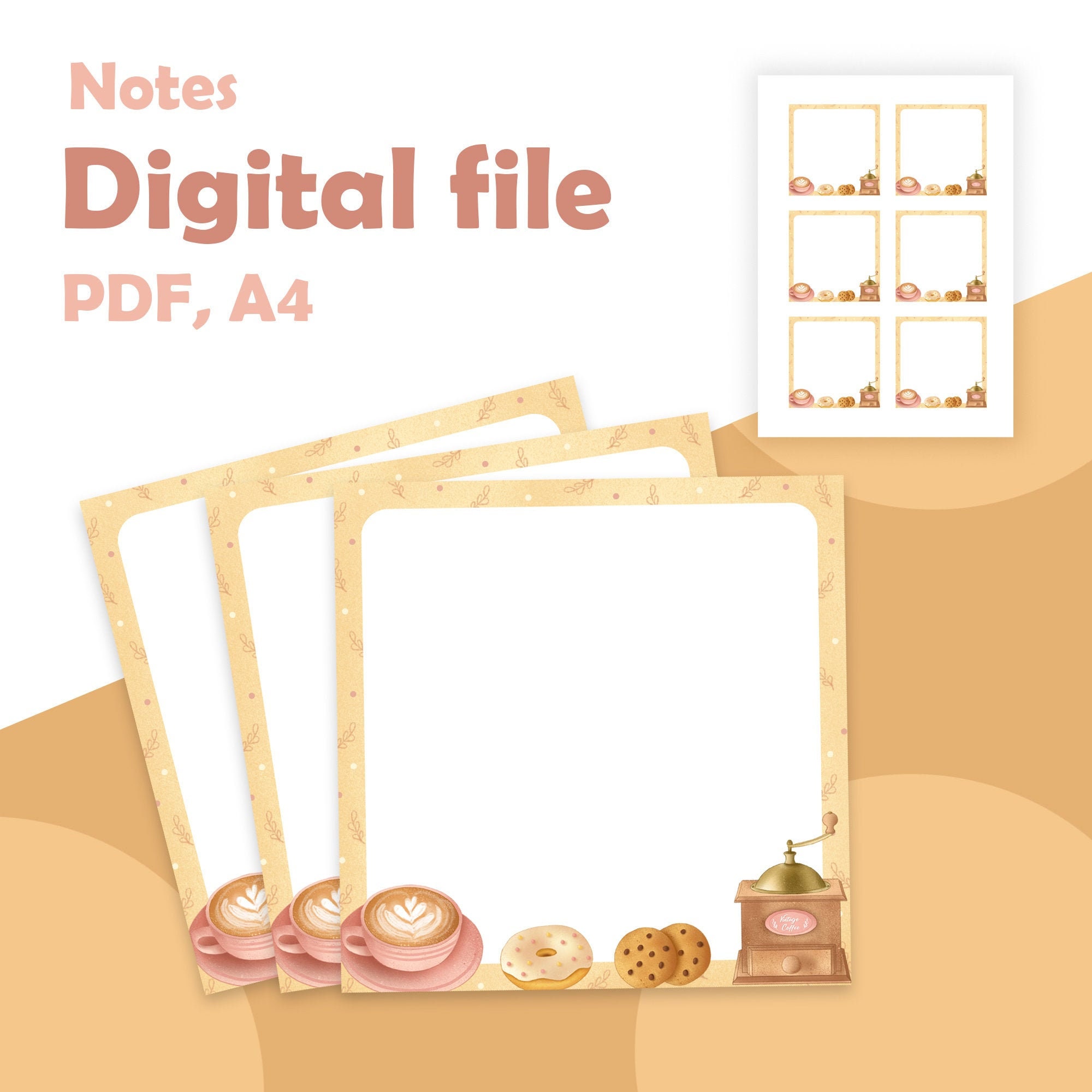 Printable Sticky Notes Printable Memopad Printable Planner | Etsy