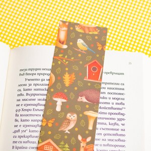 Forest Animals Bookmark | Cute Illustrated Bookmark - Etsy