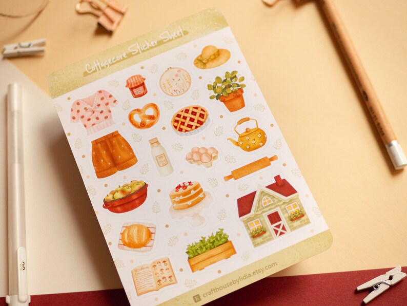 Cute Cottagecore Sticker Sheet Cottagecore Stickers | Etsy