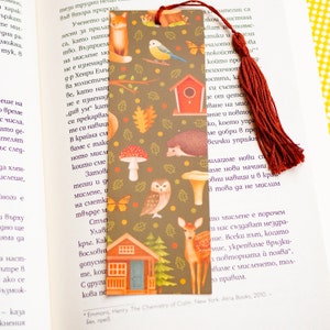 Forest Animals Bookmark | Cute Illustrated Bookmark - Etsy