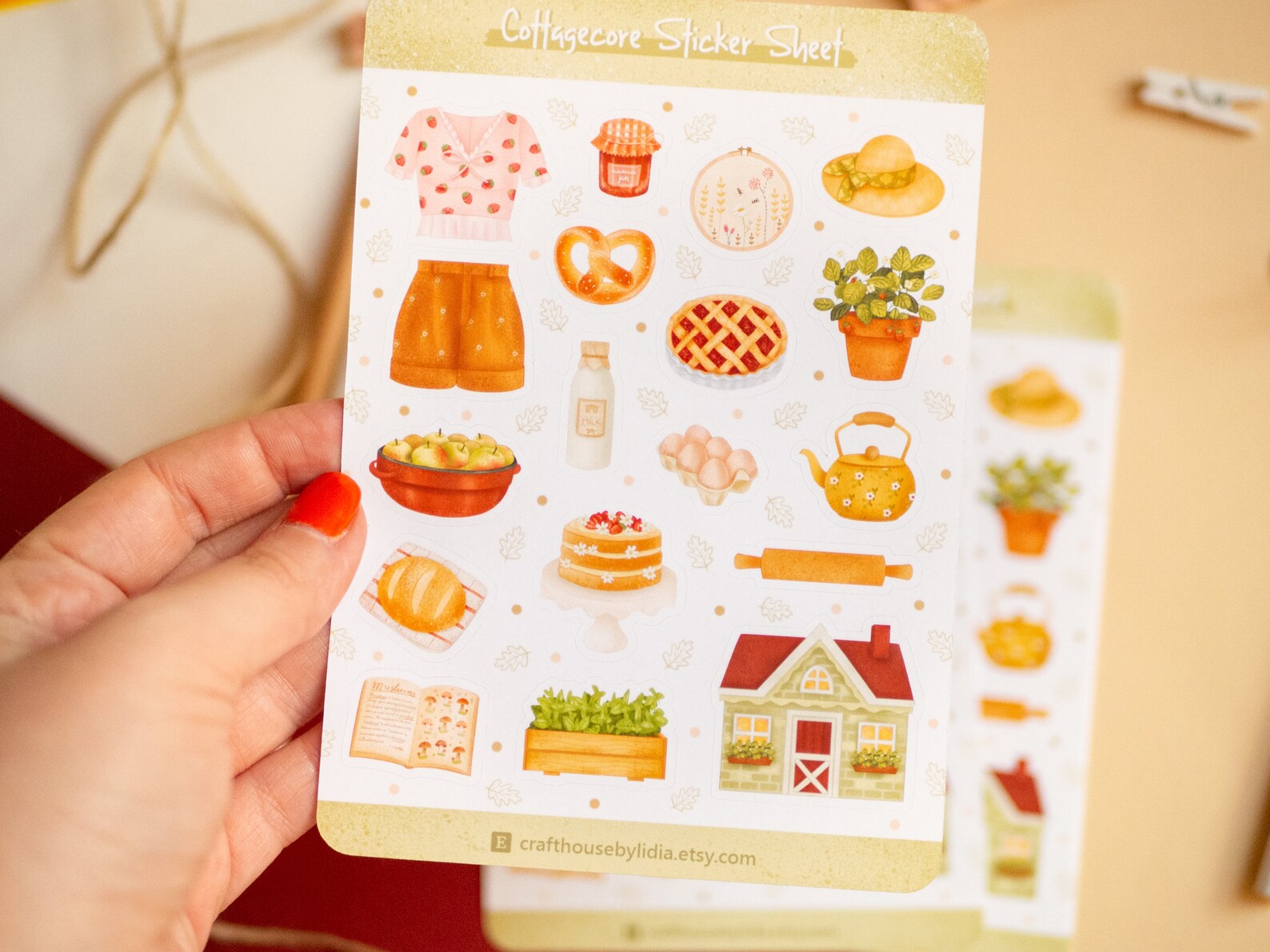 Cute Cottagecore Sticker Sheet Cottagecore Stickers | Etsy