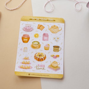 Tea Stickers | Tea Sticker Sheet | Tea Time Stickers | Planner Stickers ...