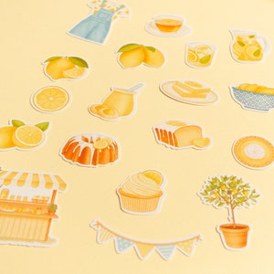 Lemons Themed Sticker Pack | Summer Lemonade Stickers - Etsy