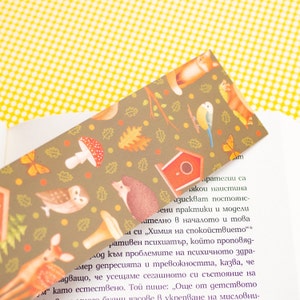 Forest Animals Bookmark | Cute Illustrated Bookmark - Etsy
