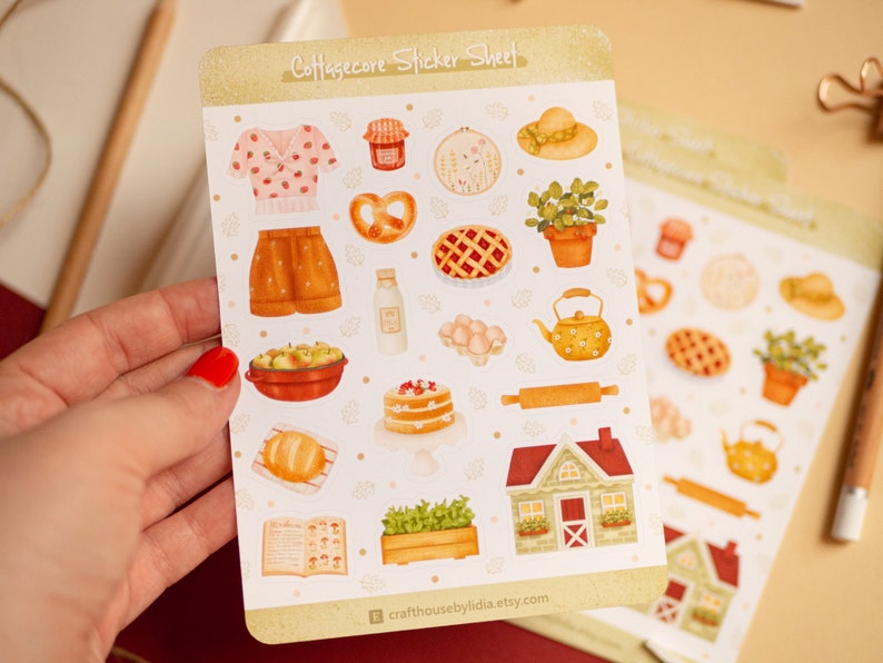 Cute Cottagecore Sticker Sheet Cottagecore Stickers | Etsy