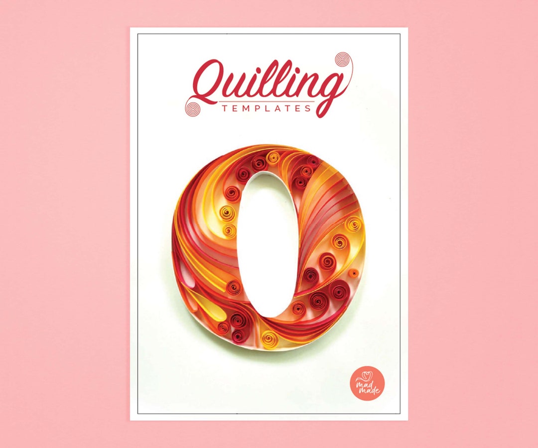 Make Paper Quilling Number Zero Template Pattern Digital Download - Etsy