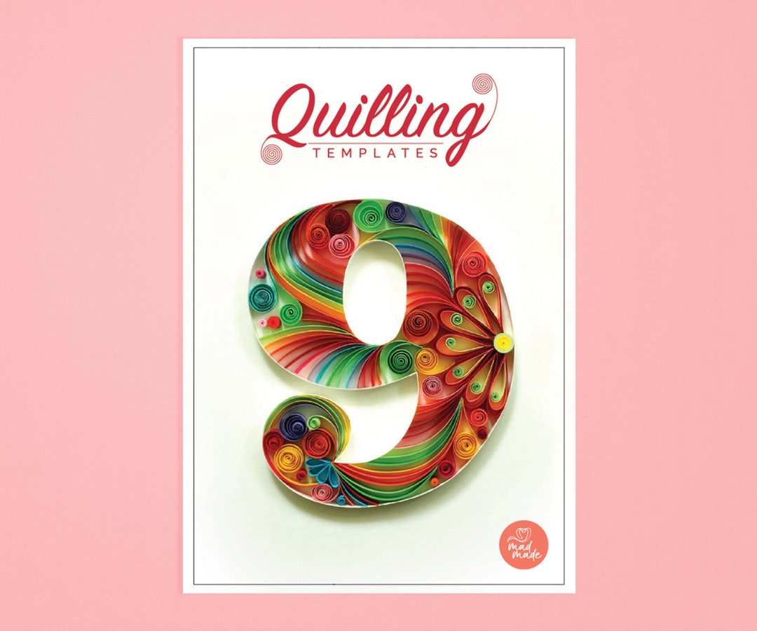 Paper Quilling Template Number Nine - Etsy