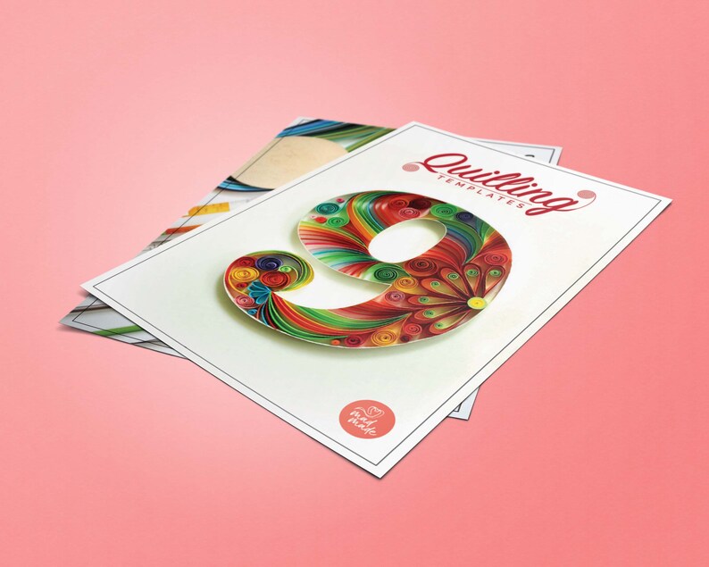 Make Paper Quilling Number Nine Template Pattern - Etsy