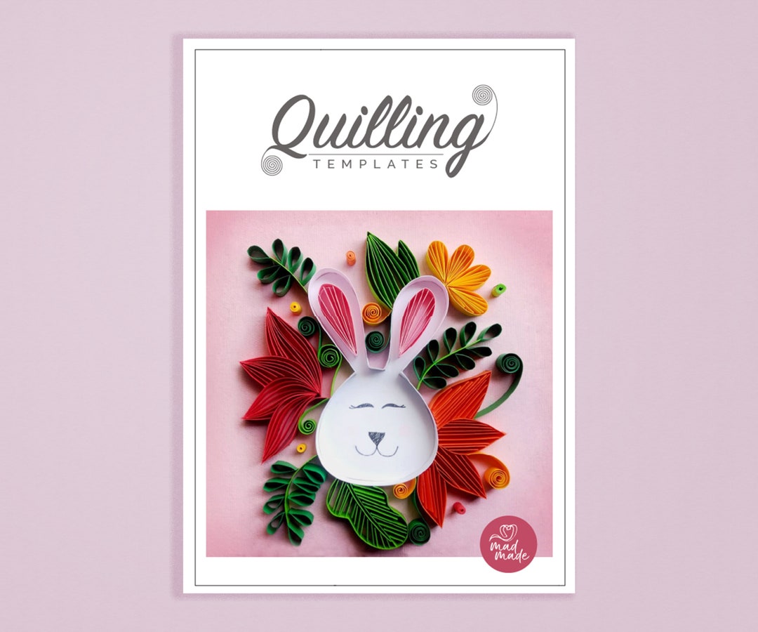 Easter Bunny Paper Quilling Template - Etsy