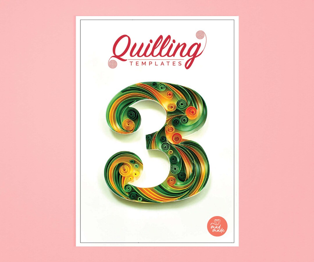 Paper Quilling Template Number Three - Etsy UK