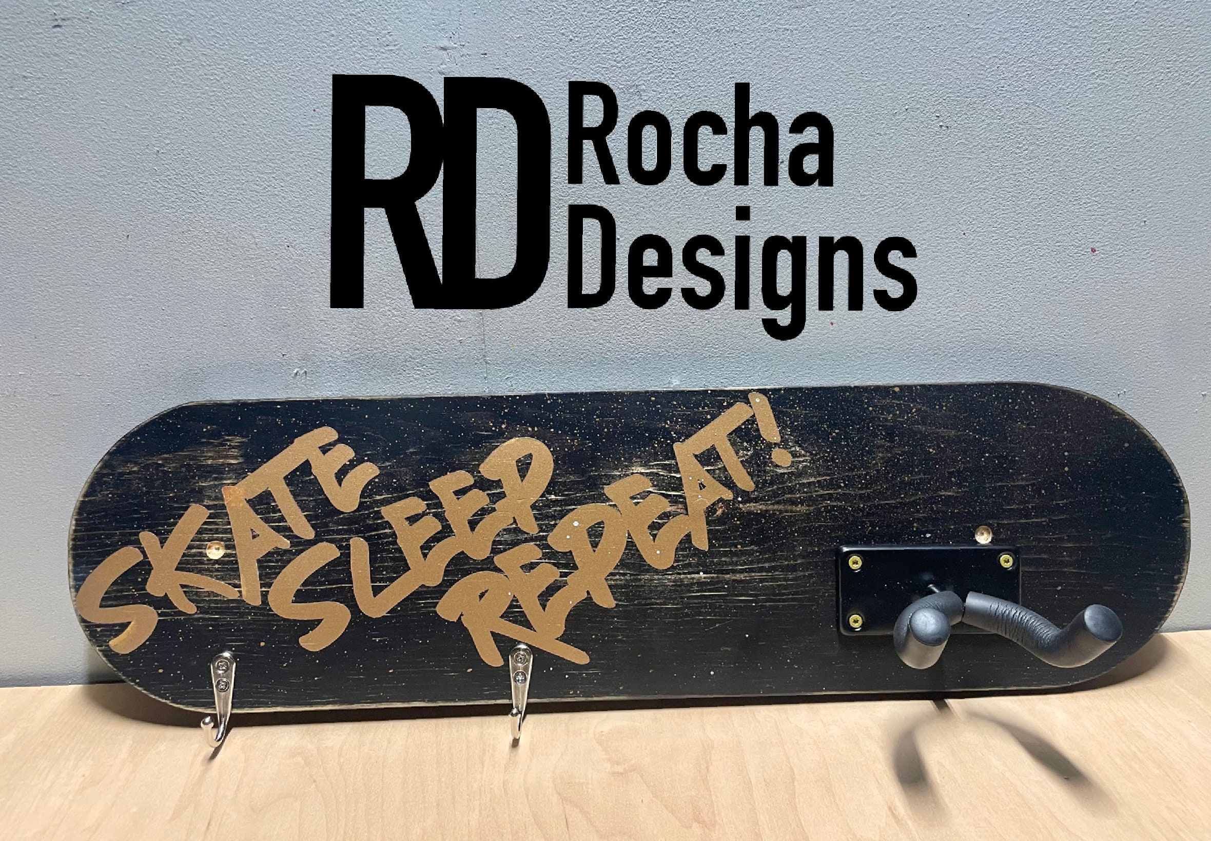 Wall Mounted Skateboard Rack - Etsy