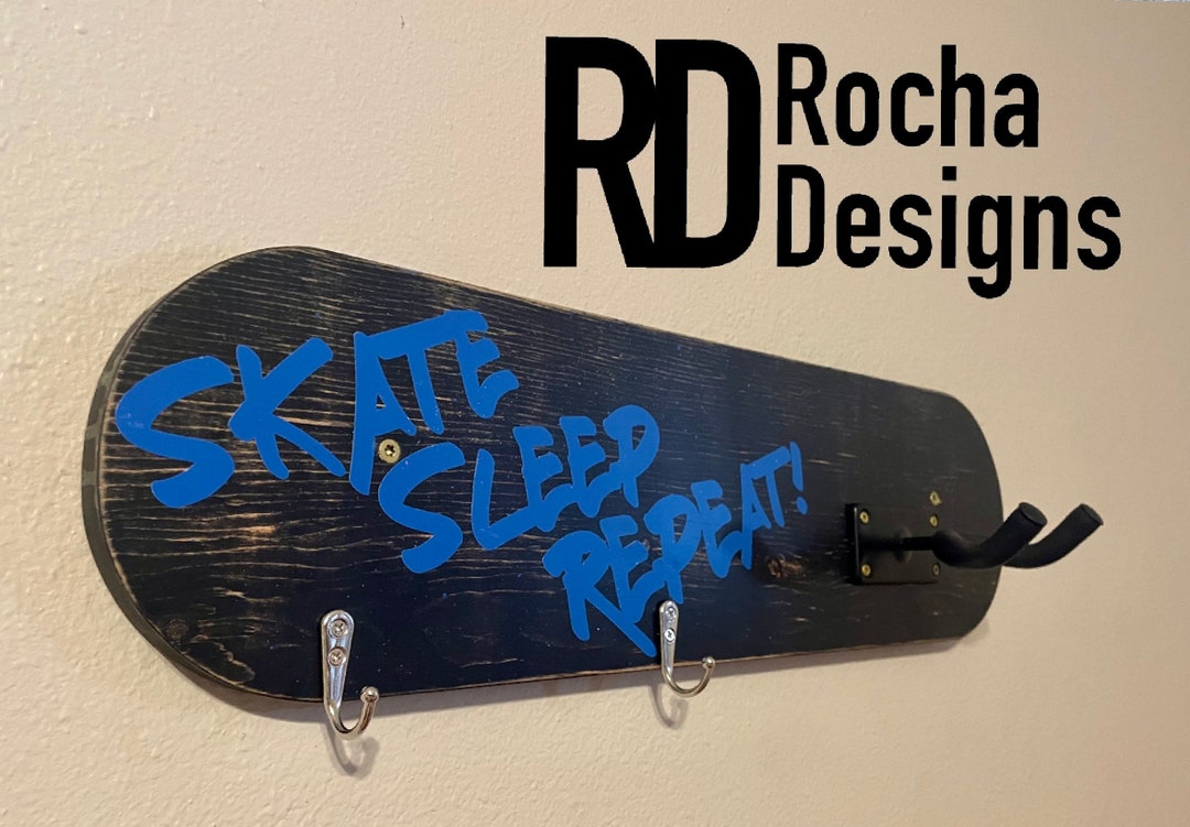 Wall Mounted Skateboard Rack - Etsy