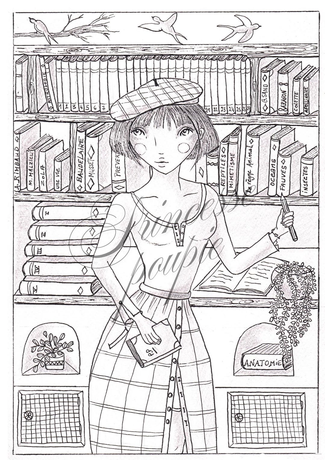 COLETTE COLORING BOOK - Etsy