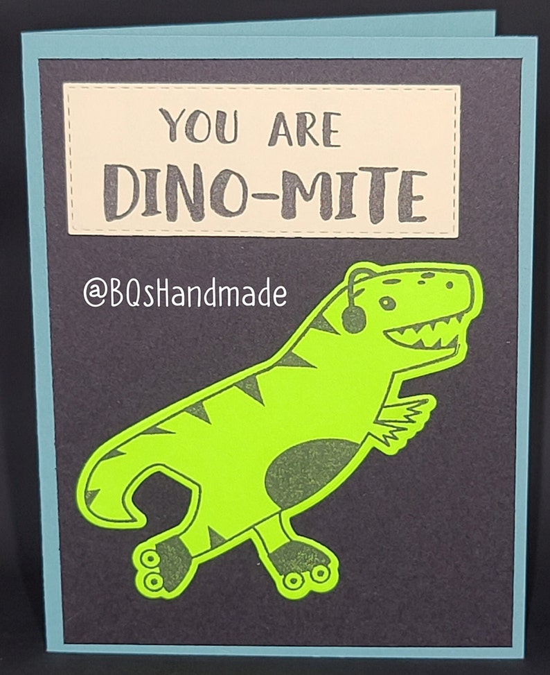 You Are Dino-mite Card Handmade Blank Homemade - Etsy