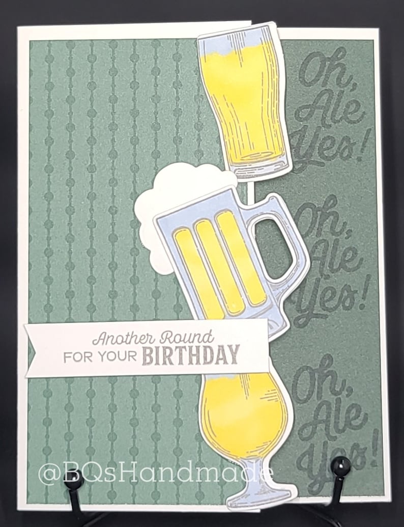 Beer Themed Birthday Card | Handmade | Blank | Homemade - Etsy