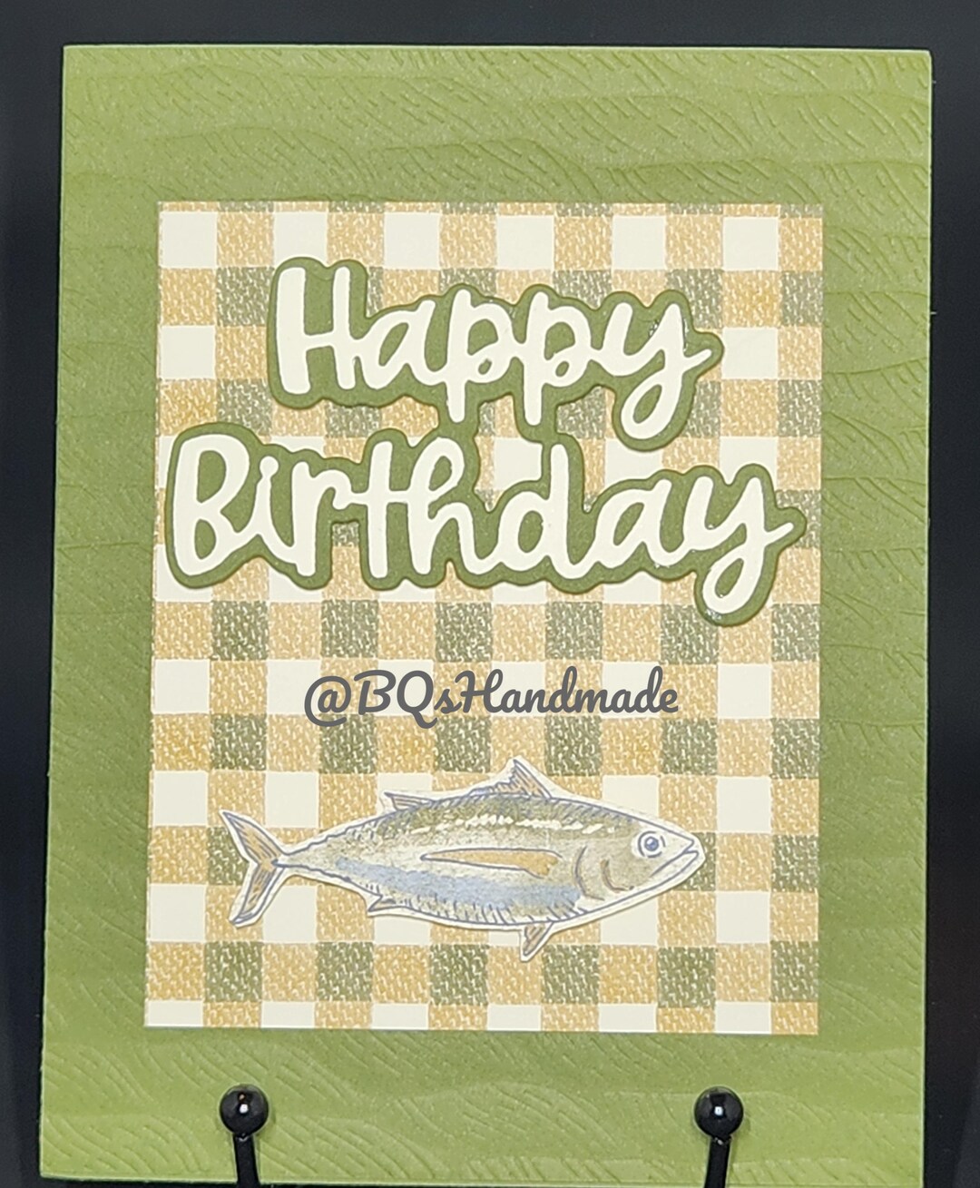 Fish Themed Happy Birthday Card | Handmade | Blank | Homemade | Fishing ...