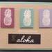 Tropical Pineapple Themed Aloha Card | Handmade | Blank | Homemade ...