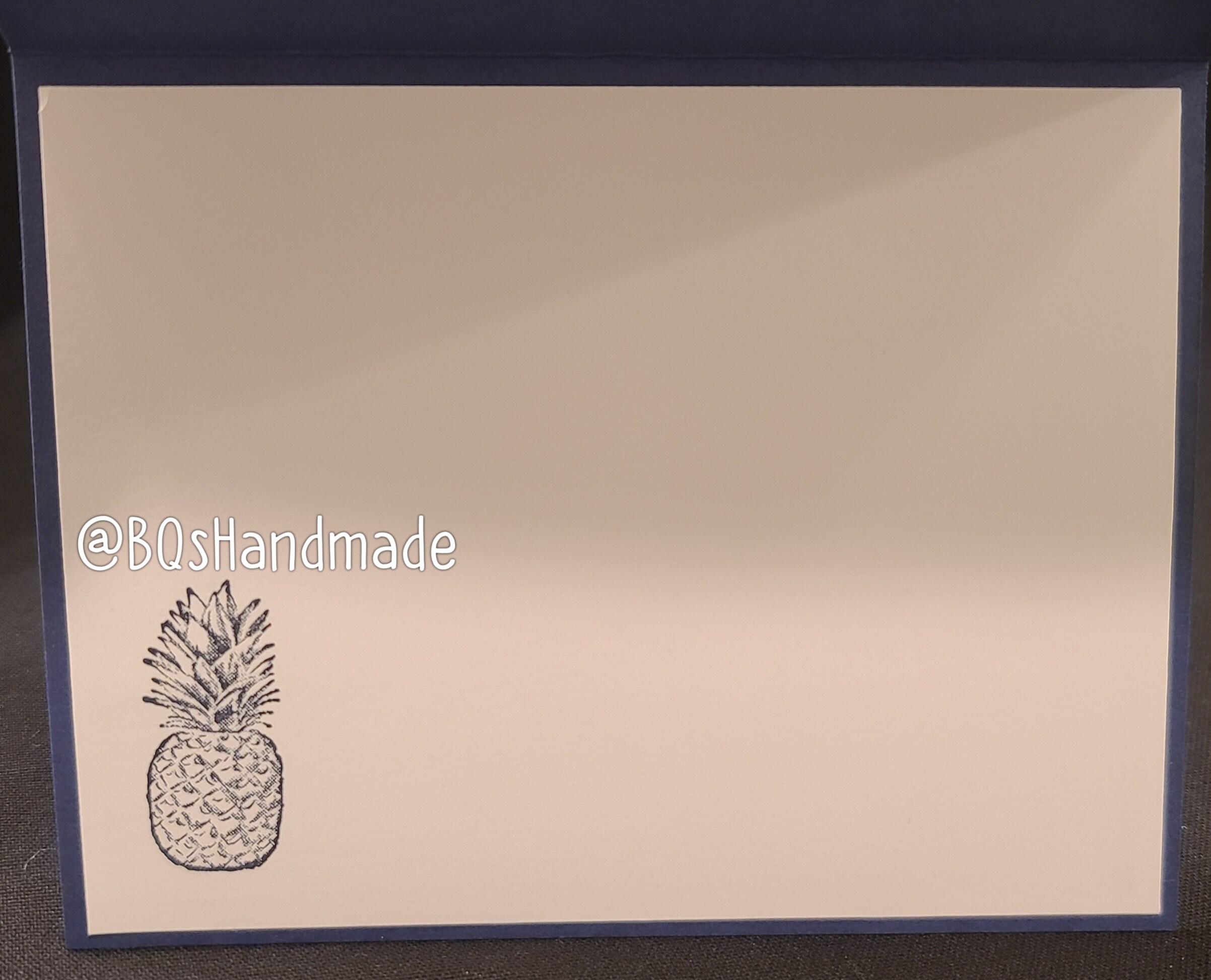 Tropical Pineapple Themed Aloha Card | Handmade | Blank | Homemade ...