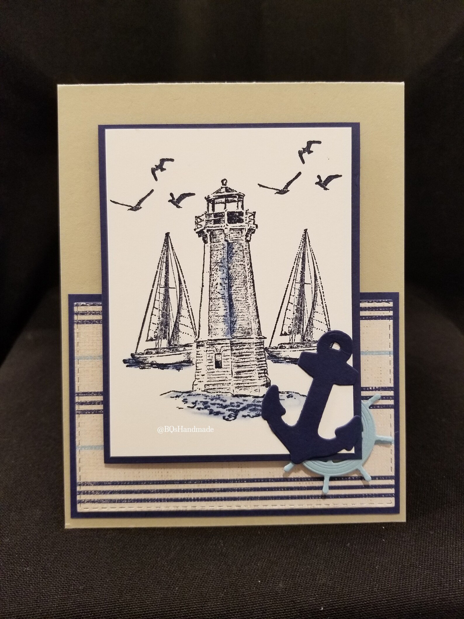 Nautical Themed Greeting Card Handmade Blank Homemade - Etsy