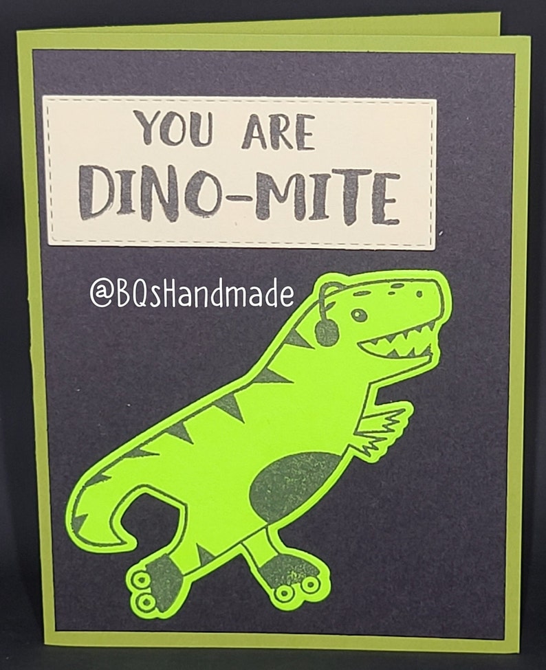 You Are Dino-mite Card Handmade Blank Homemade - Etsy