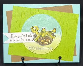 Turtle Get Well Card - Etsy