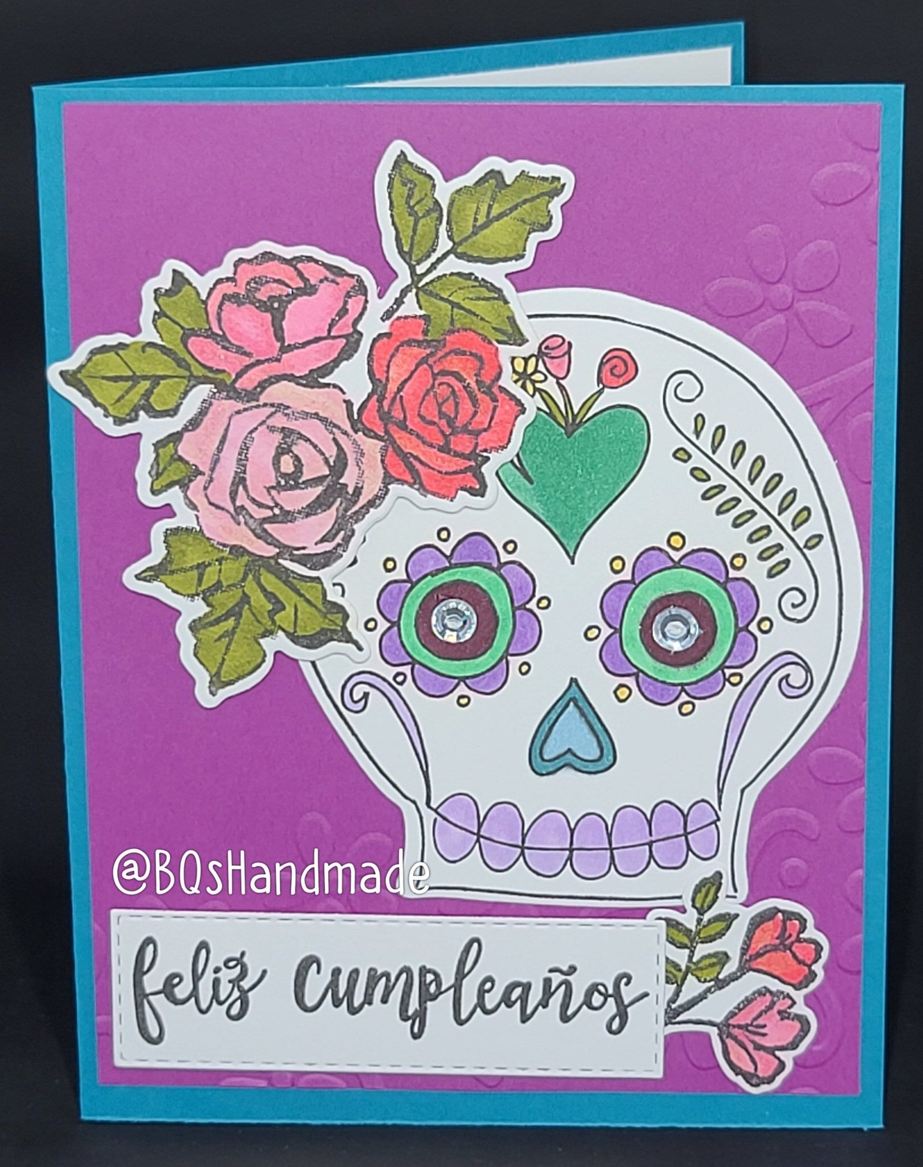 Dia De Los Muertos Birthday Card Homemade Blank Handmade - Etsy