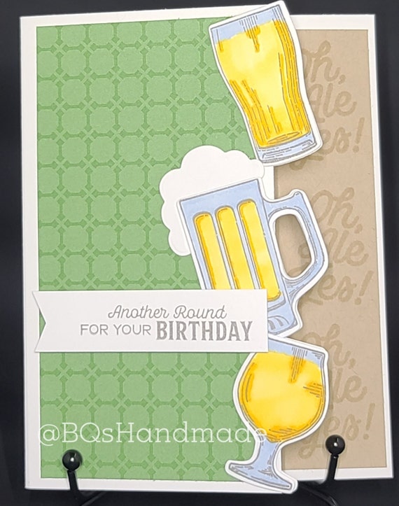 Beer Themed Birthday Card Handmade Blank Homemade - Etsy