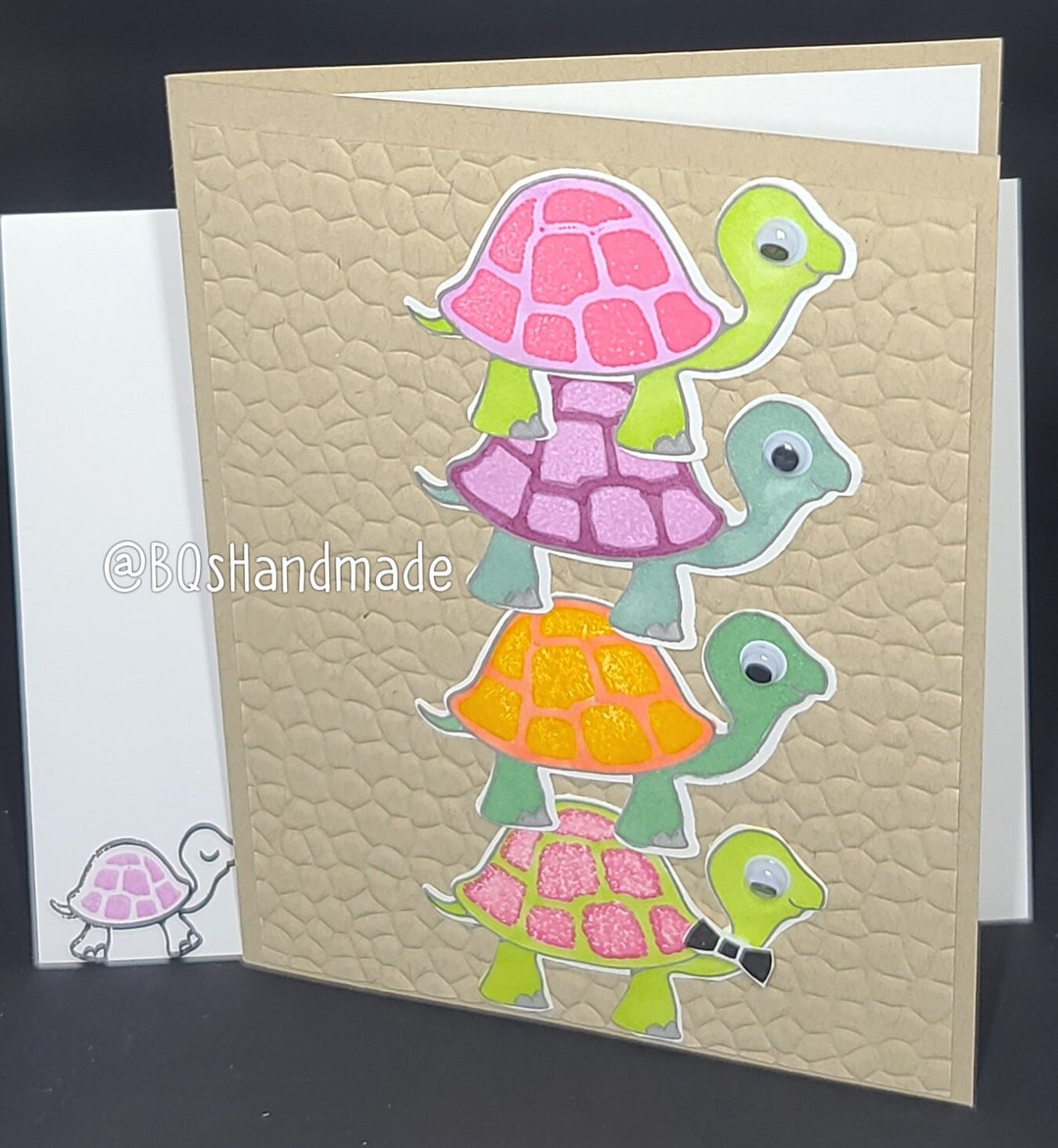 You Are Turtle-y Loved Card | Handmade | Blank | Homemade - Etsy