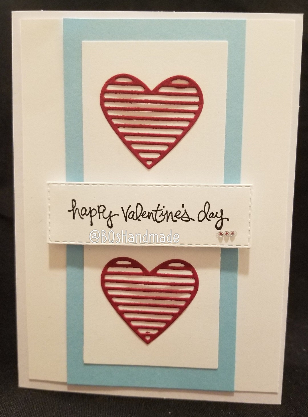 Simple Happy Valentine's Day Card | Handmade | Blank | Homemade | Love ...