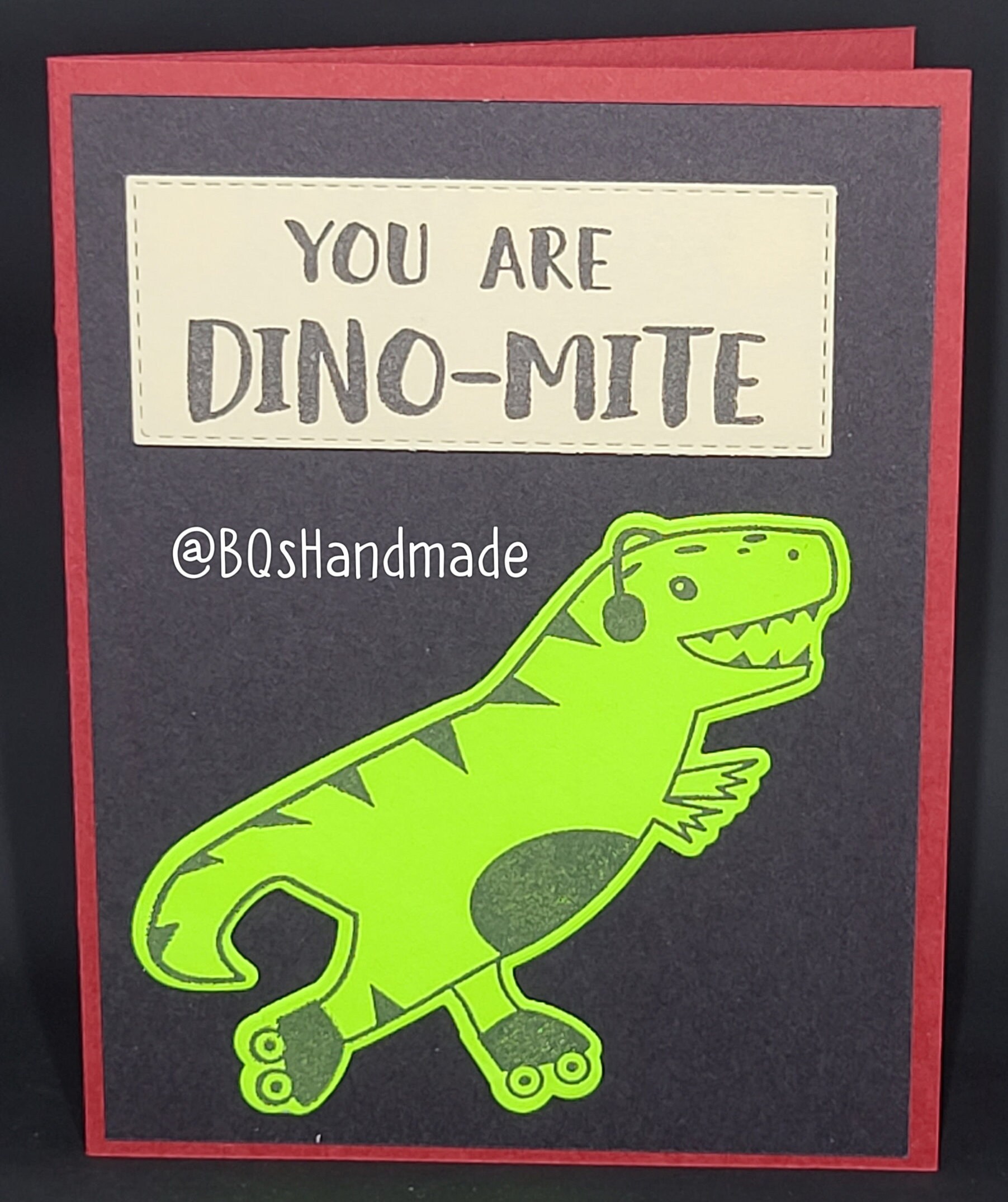 You are Dino-mite Card Handmade Blank Homemade | Etsy