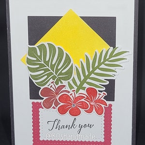 Tropical Themed Card | Handmade | Blank | Homemade | Happy Birthday ...