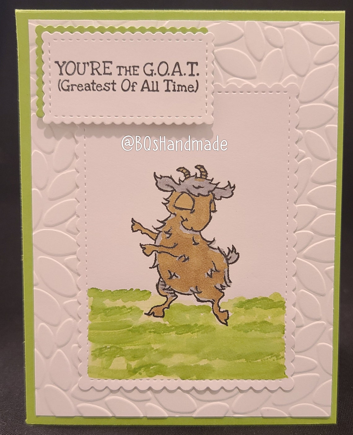 You're the G.O.A.T. Greatest of All Time Goat Themed Card - Etsy