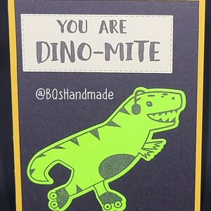 You Are Dino-mite Card | Handmade | Blank | Homemade | Friendship ...