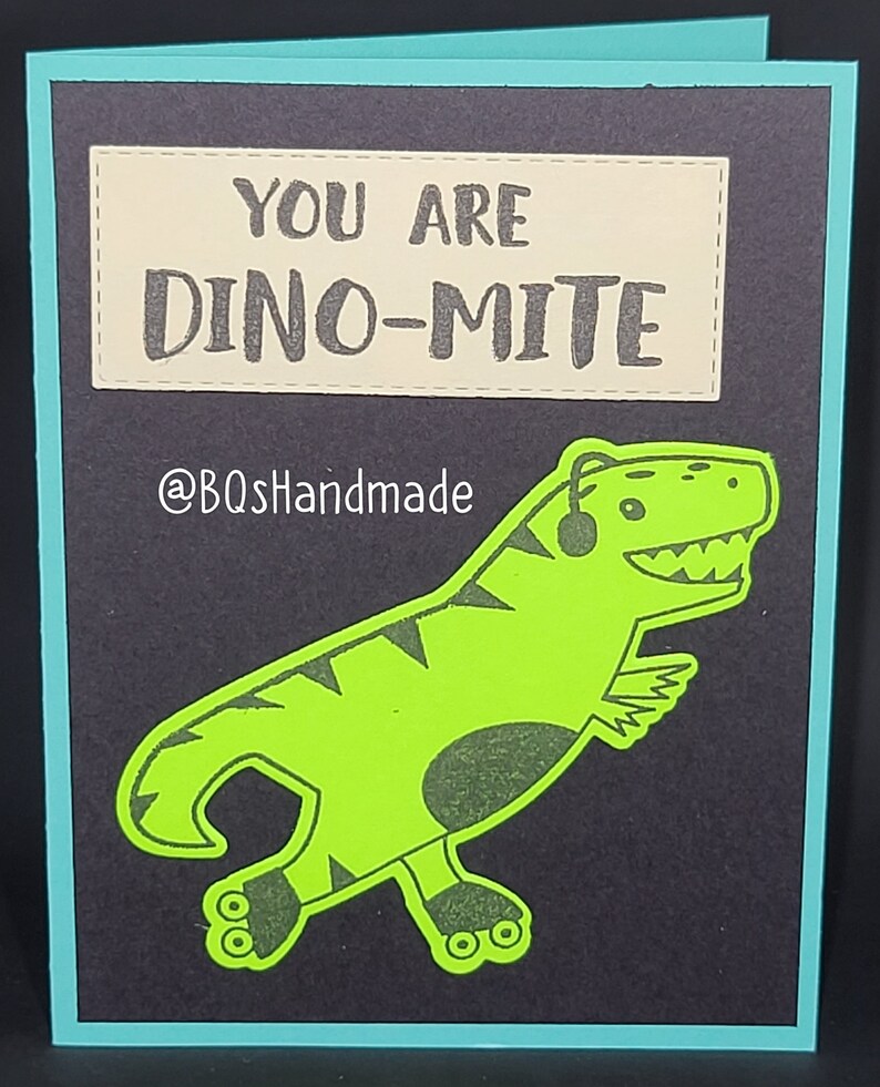 You Are Dino-mite Card Handmade Blank Homemade - Etsy
