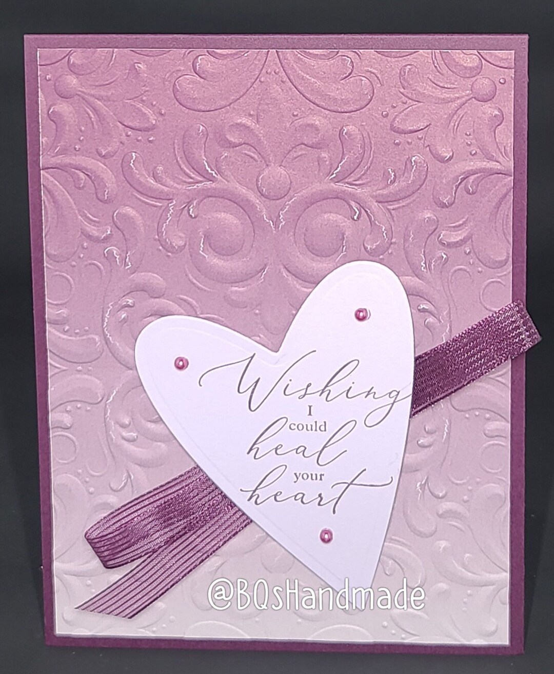 Wishing I Could Heal Your Heart Card | Handmade | Blank | Homemade ...