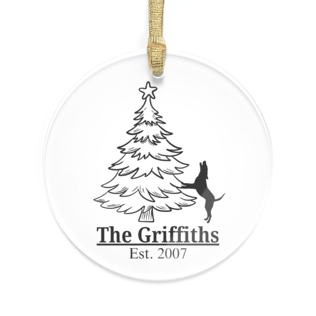 Custom Christmas Tree Coon Hunting Acrylic Ornament Unique Holiday ...