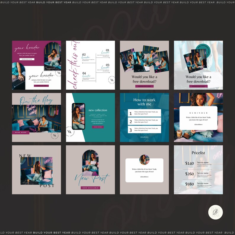 Service Provider Instagram Post Template Instagram Post Canva Template ...