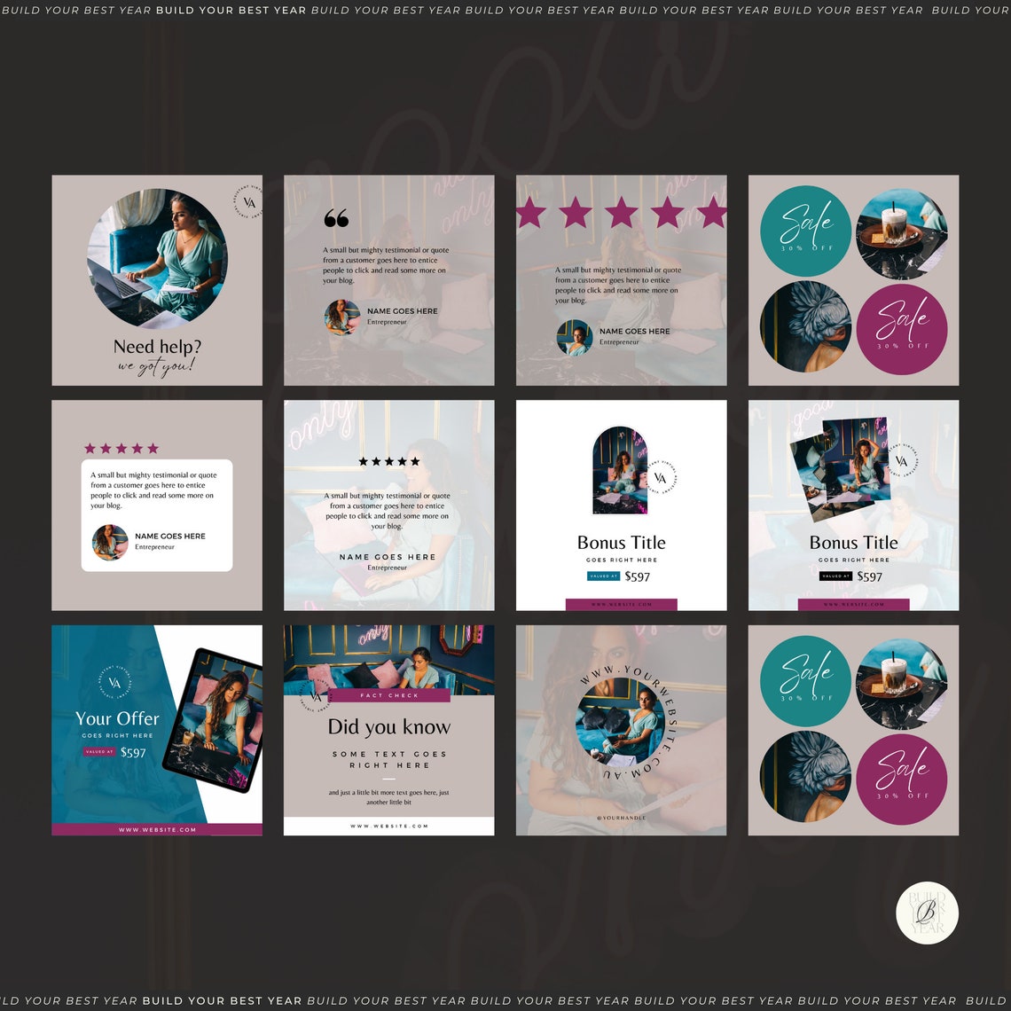 Service Provider Instagram Post Template Instagram Post Canva Template ...