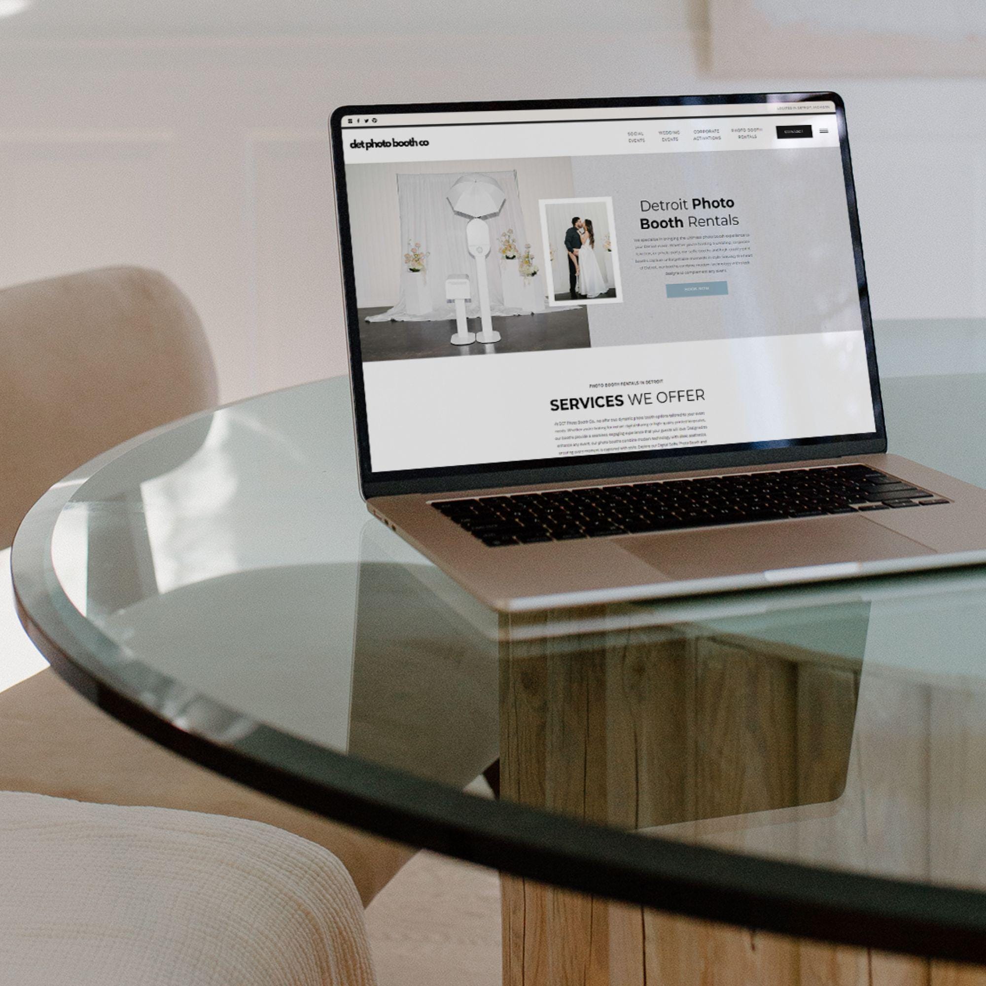 Showit Photo Booth Website Template - Etsy