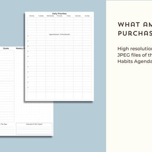 7 Habits Weekly Planner | Printable Calendar Agenda | Roles and Goals ...
