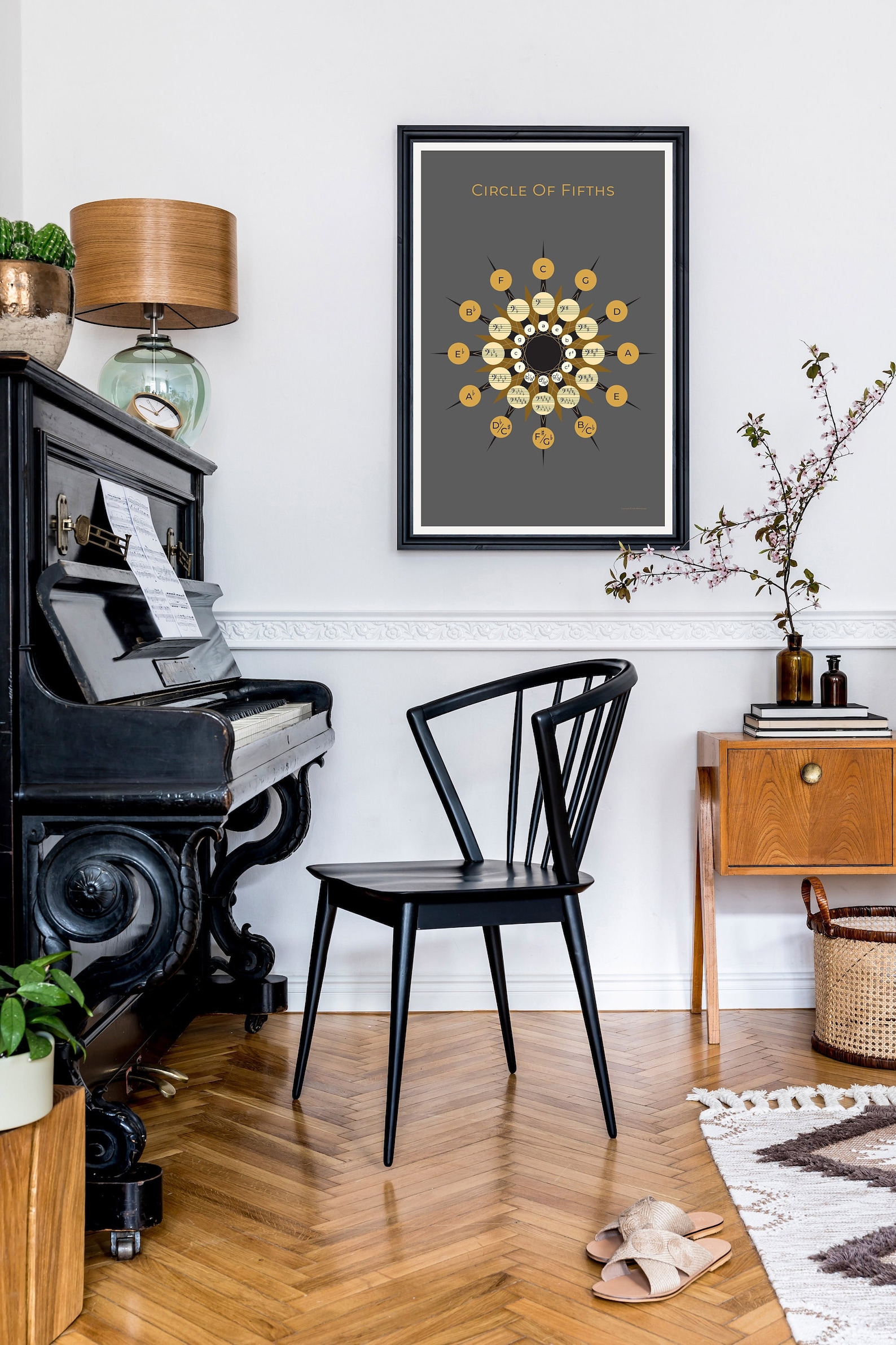 BASS CLEF Circle of Fifths Print | Museum-quality Matte Giclée Poster ...