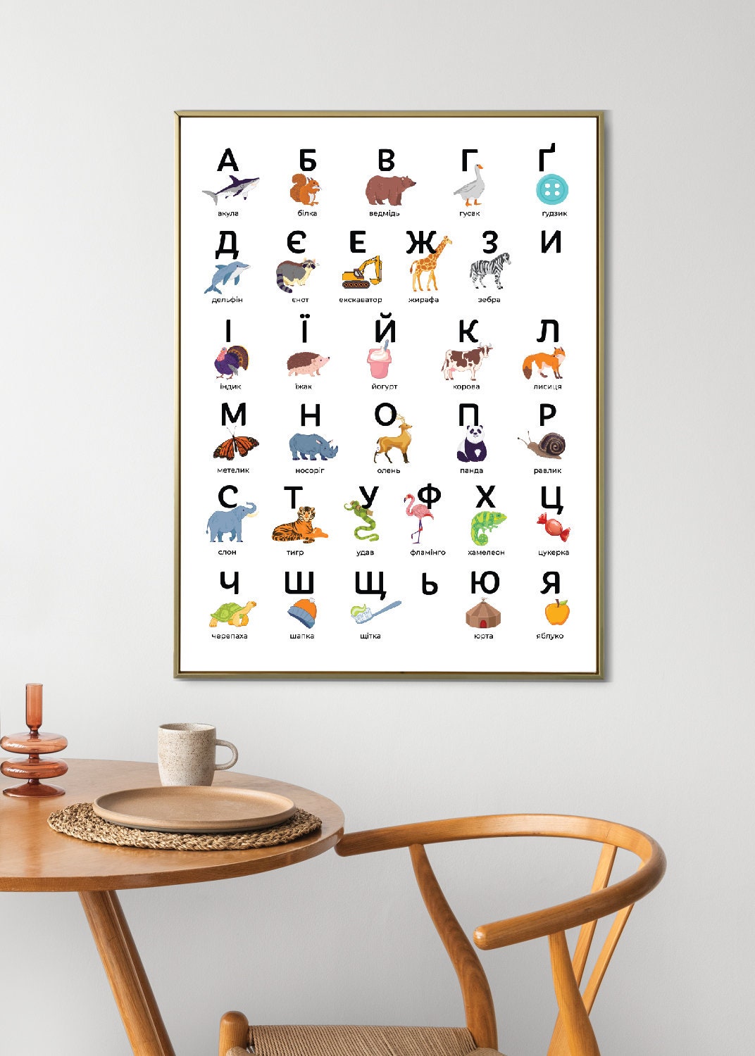 PRINTABLE Ukrainian Alphabet Poster | Українська Абетка | Children's ...