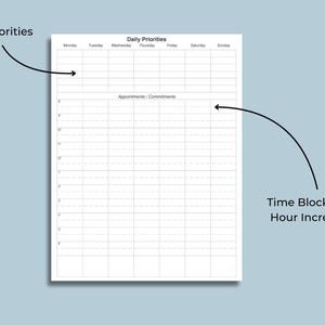 7 Habits Weekly Planner | Printable Calendar Agenda | Roles and Goals ...