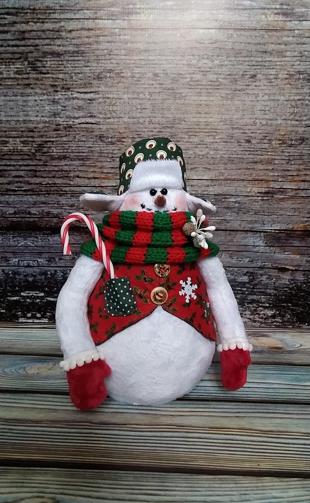 Snowman Plush Toy, Christmas Decor - Etsy