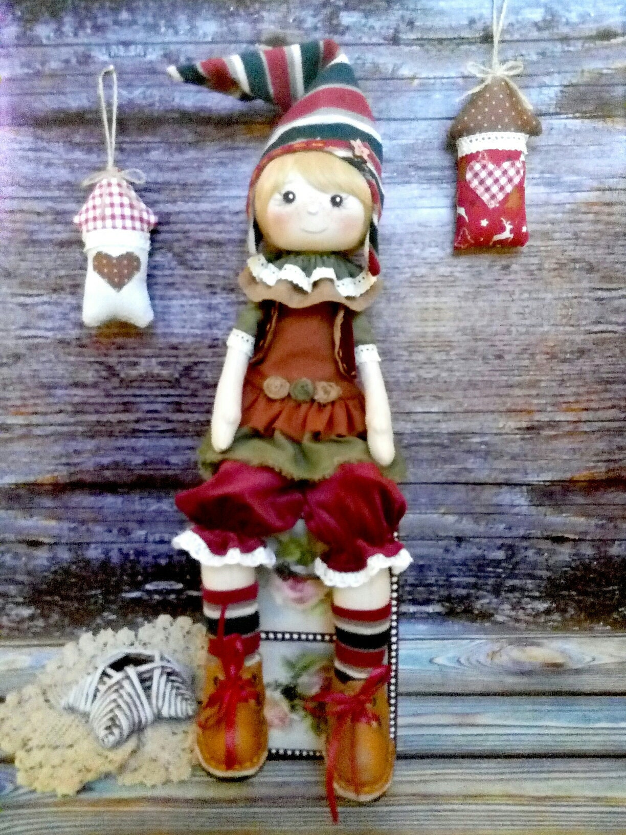 Doll Tilda Elf Gnome Interior Collectible Textile Toy Handmade - Etsy