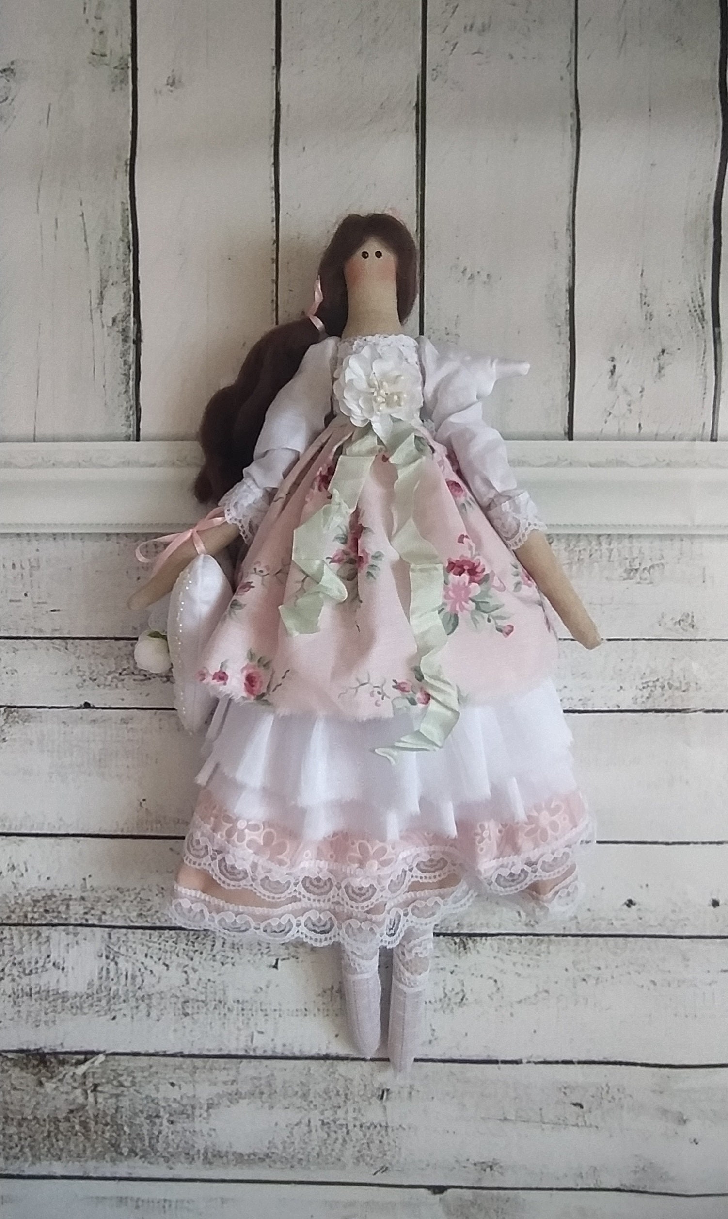 Original Tilda Doll Angel in White and Rose - Etsy