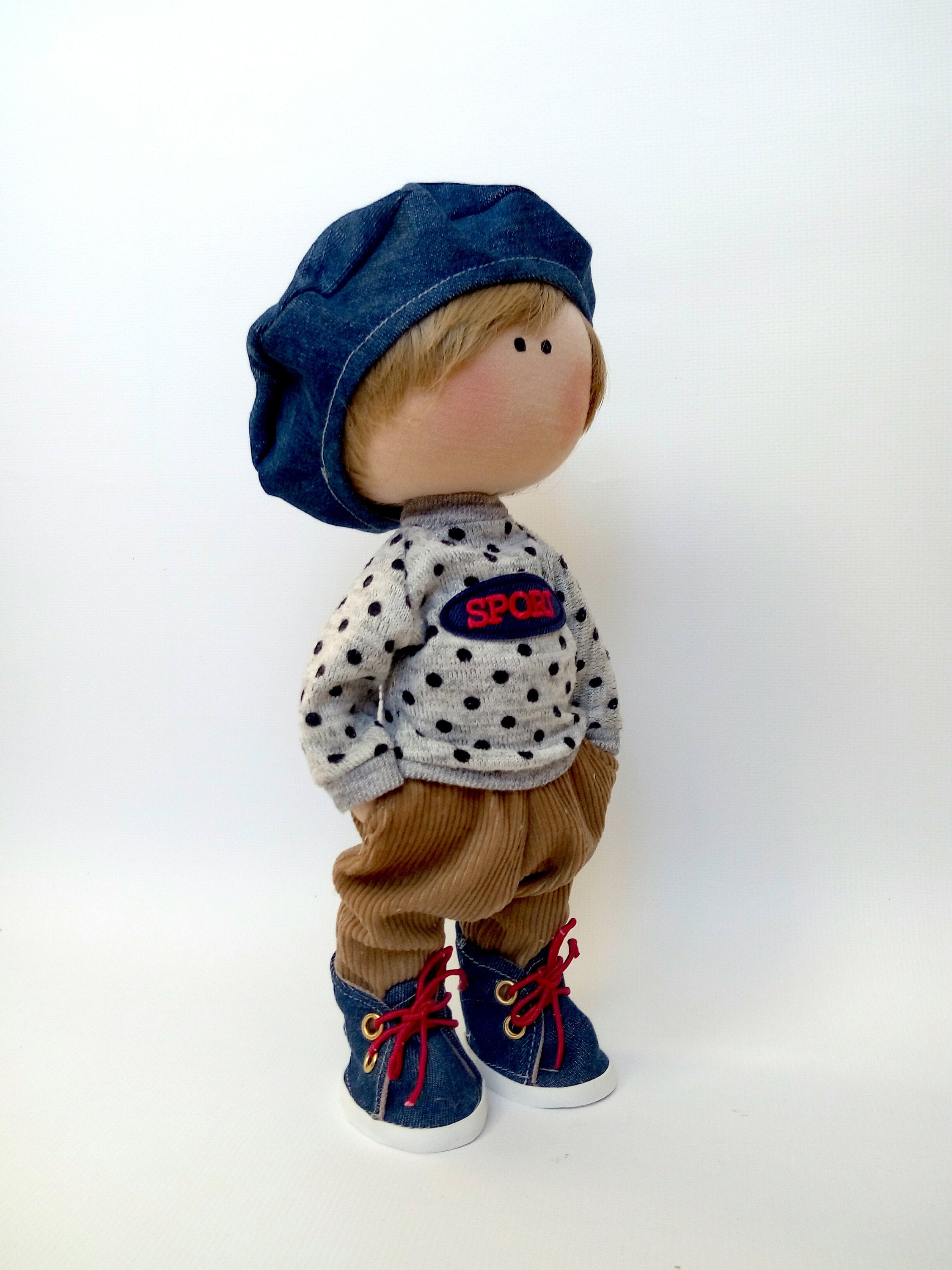 Textil Tilda Doll Boy Sewing Toy, Interior Figure - Etsy
